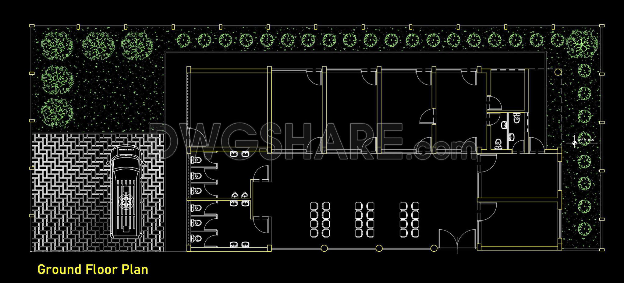 39. Free CAD: Health Center & Emergency Room Layouts