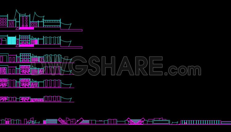39. Modern Complex Architectural Cad Drawing (plans & Sections) - Free ...