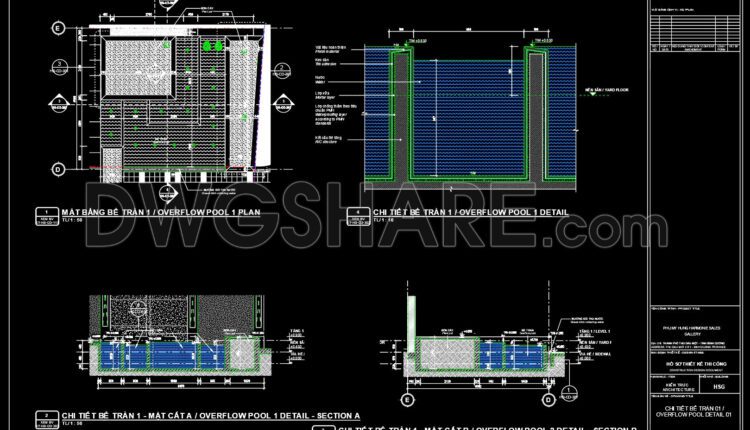 431. Free Download Complete Overflow Pool Design Drawing Set (plans & Details) (1) - Free Cad ...
