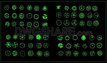 46. Free CAD Blocks: Tree & Plant Symbols for Plan View
