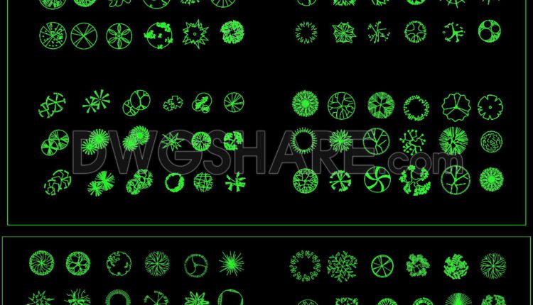 47. Free Cad Blocks Tree & Plant Symbols For Plan View - Free Cad ...