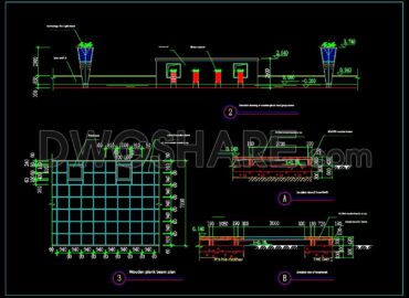 555. Free Download Professional Boardwalk CAD Drawing with Full ...