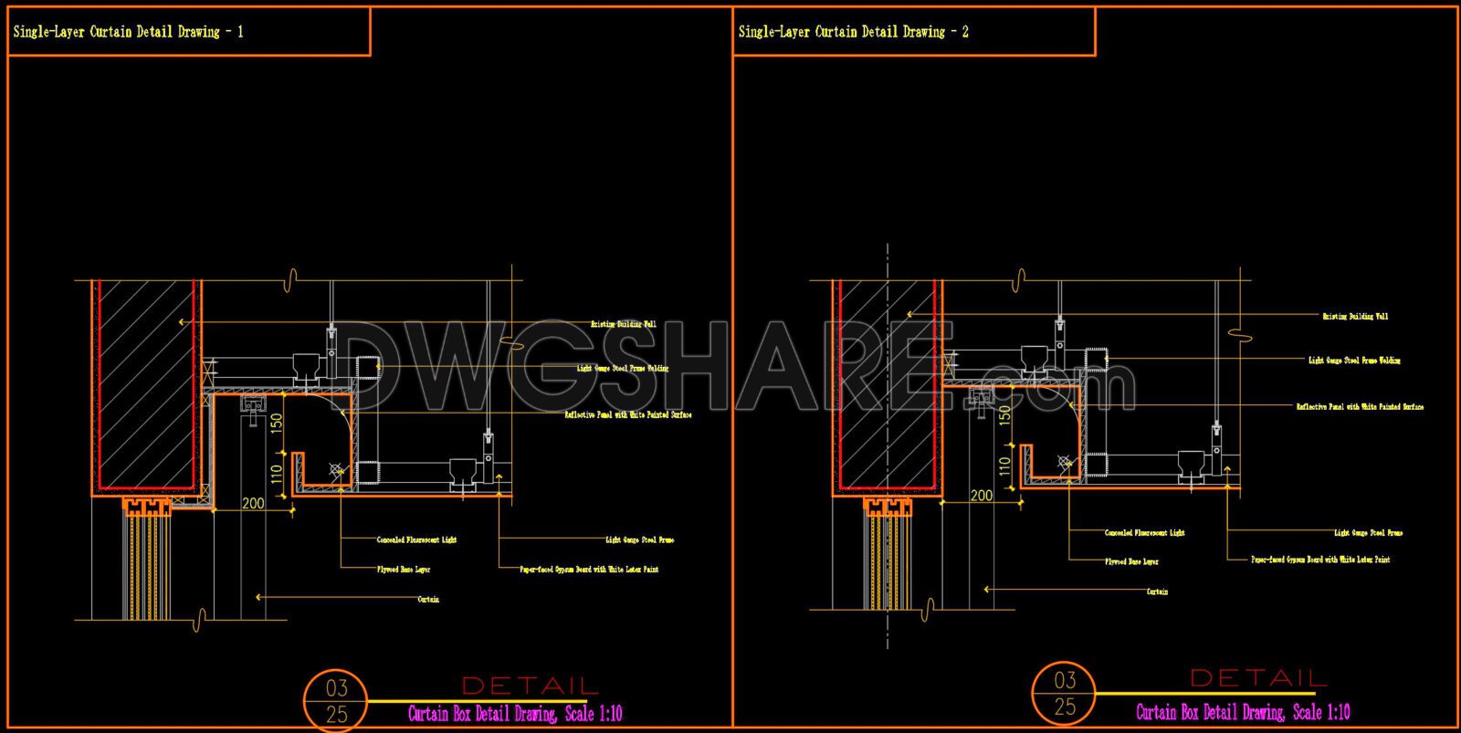 557. Free Download 3 Essential Gypsum Ceiling Details (Curtain Box ...