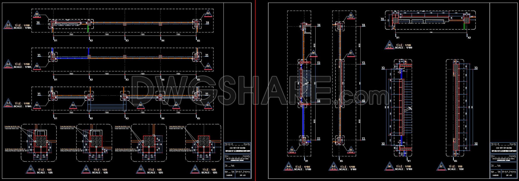 558. Free Download of Detailed CAD Drawings for Canopy Roof Wrapped