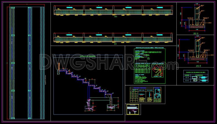 621. Free Download Stadium & Colosseum Seating Structural Details Dwg ...