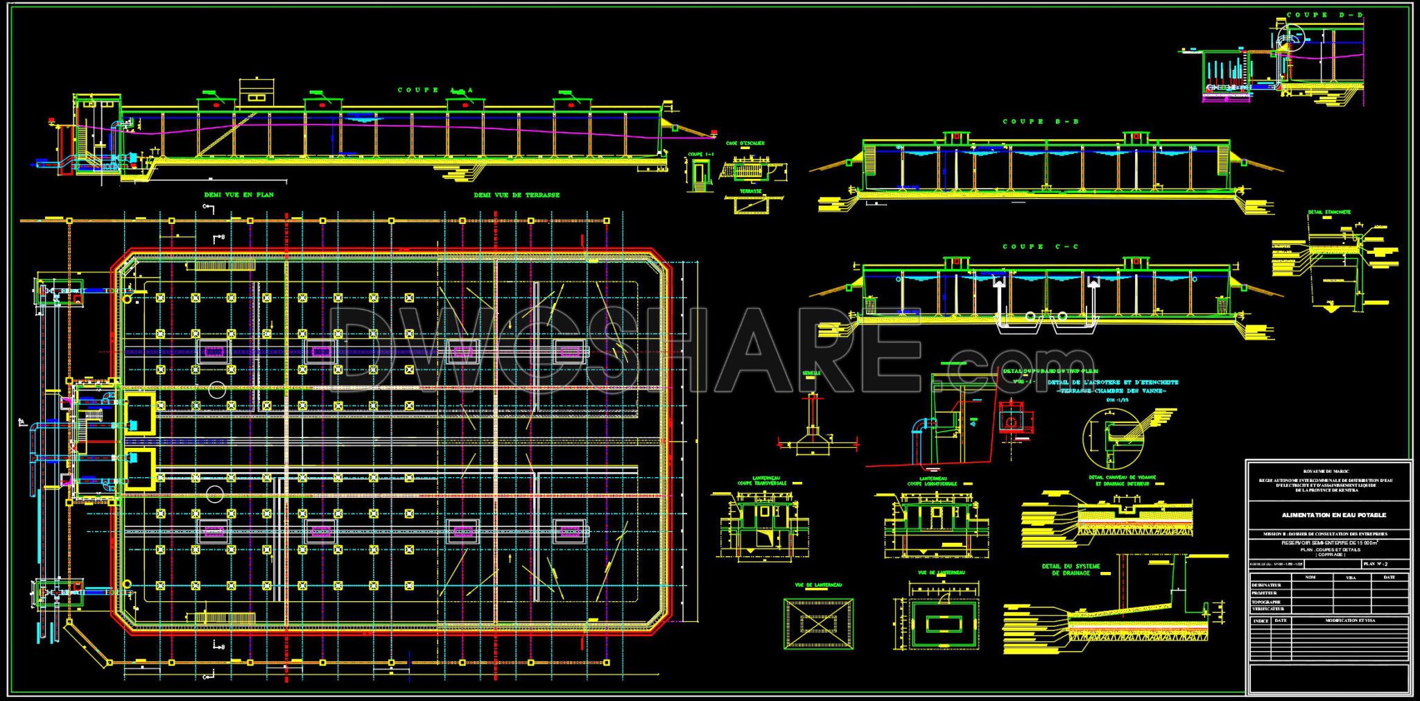 623. Free Download Complete Reinforcement Drawing Set for a Large-Scale ...