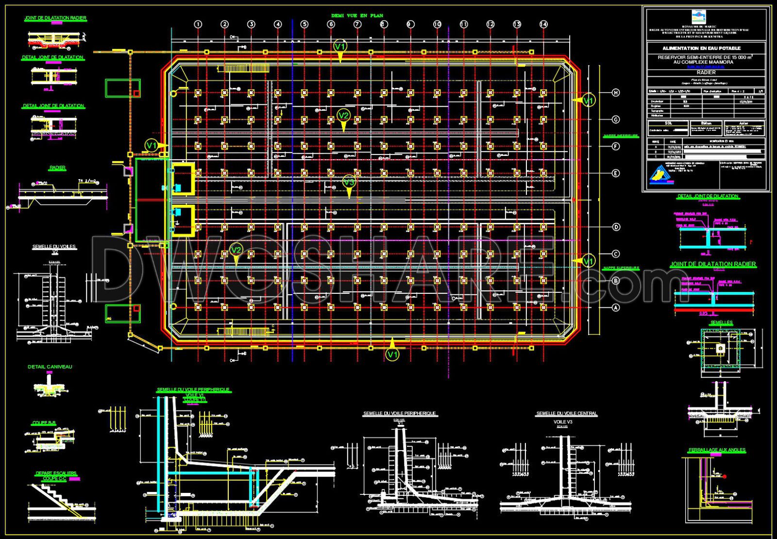 623. Free Download Complete Reinforcement Drawing Set for a Large-Scale ...
