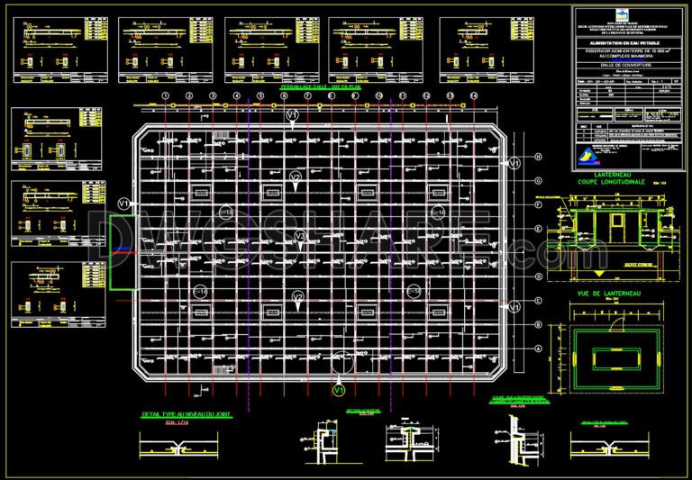 623. Free Download Complete Reinforcement Drawing Set for a Large-Scale ...