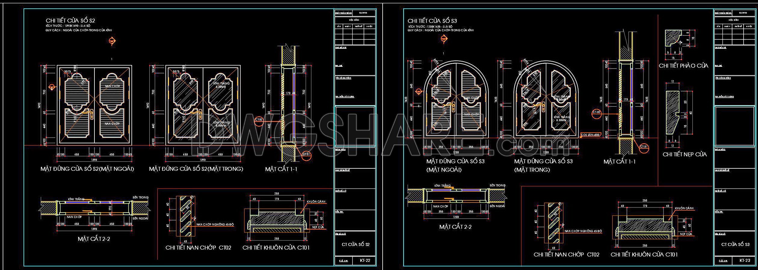 680. Free Download – Complete Cad Drawings Of Doors And Windows