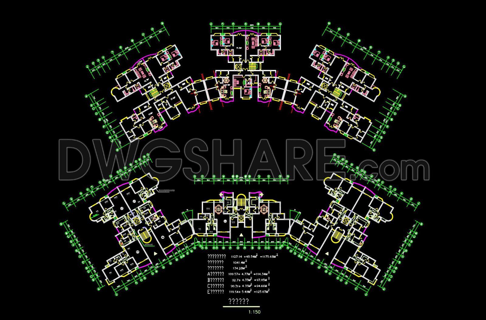 255. Free Download of CAD Drawings for Sample Apartment Floor Plans