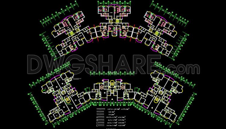 255. Free Download Of Cad Drawings For Sample Apartment Floor Plans ...