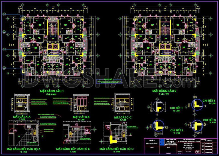 256. Free Download of CAD Drawings for Sample Apartment Floor Plans