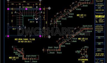 79.Autocad Drawings Of Pile Cap Layout and Sections Details For Download