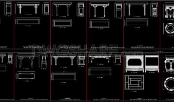 Table Archives - Free Cad Blocks, download DWG models for architects ...