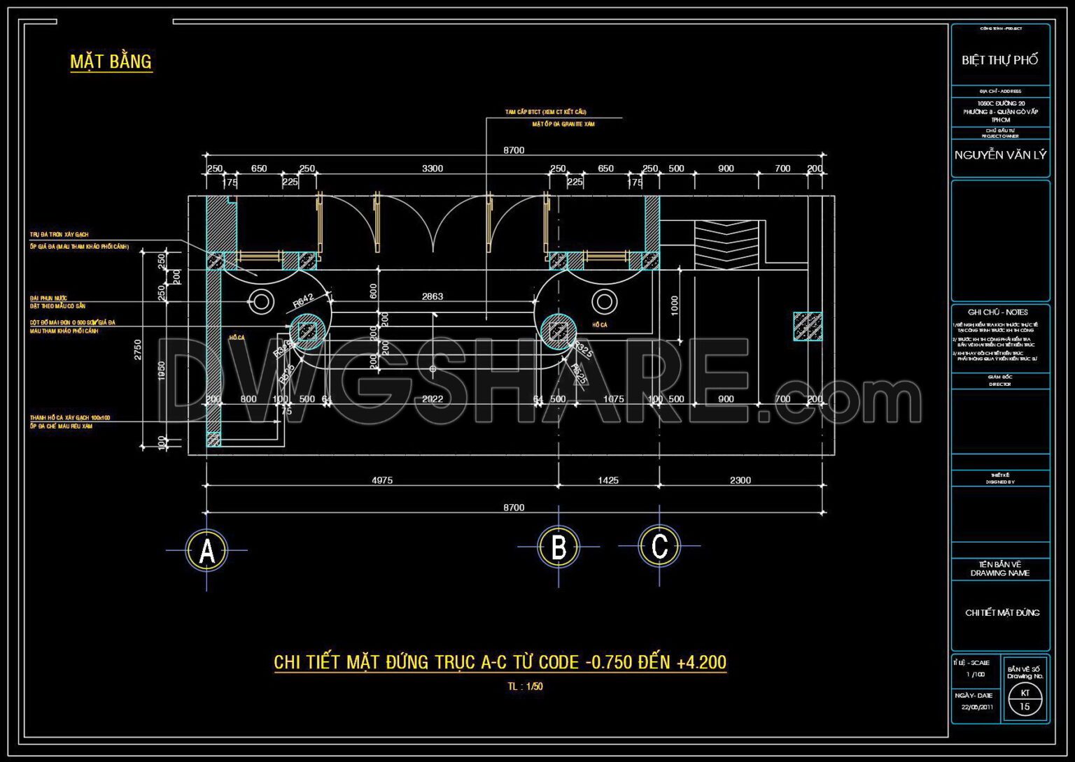 414. Free download of detailed CAD drawings for architectural ...