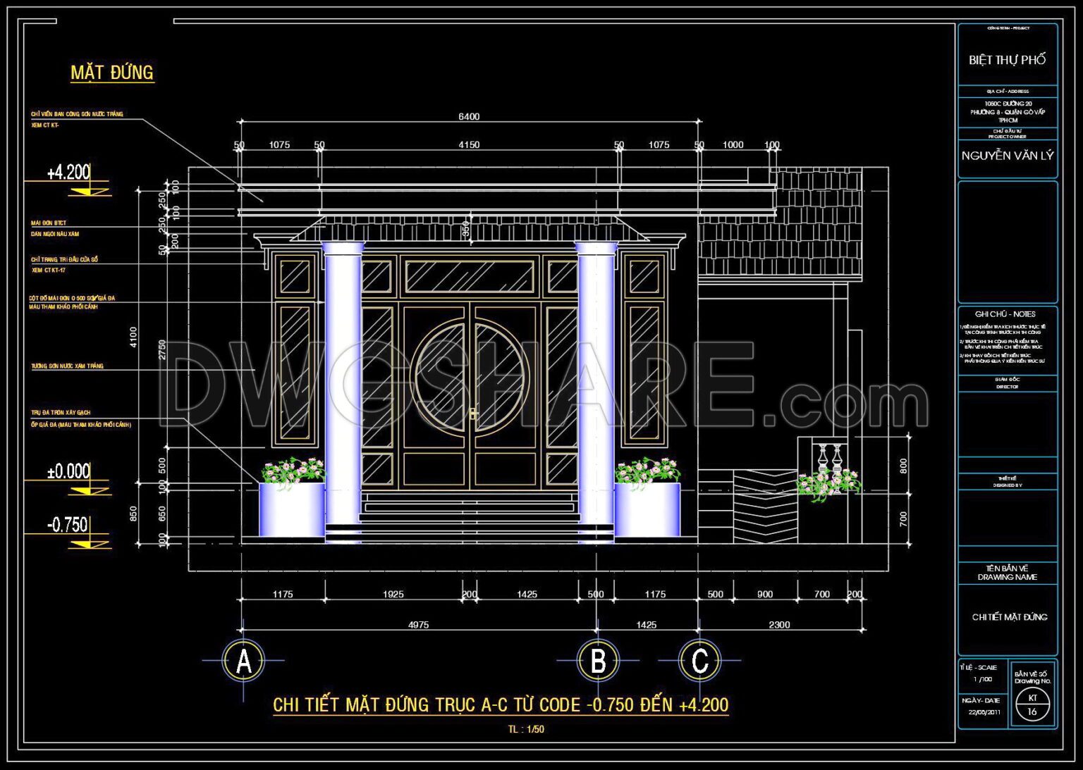 414. Free download of detailed CAD drawings for architectural ...