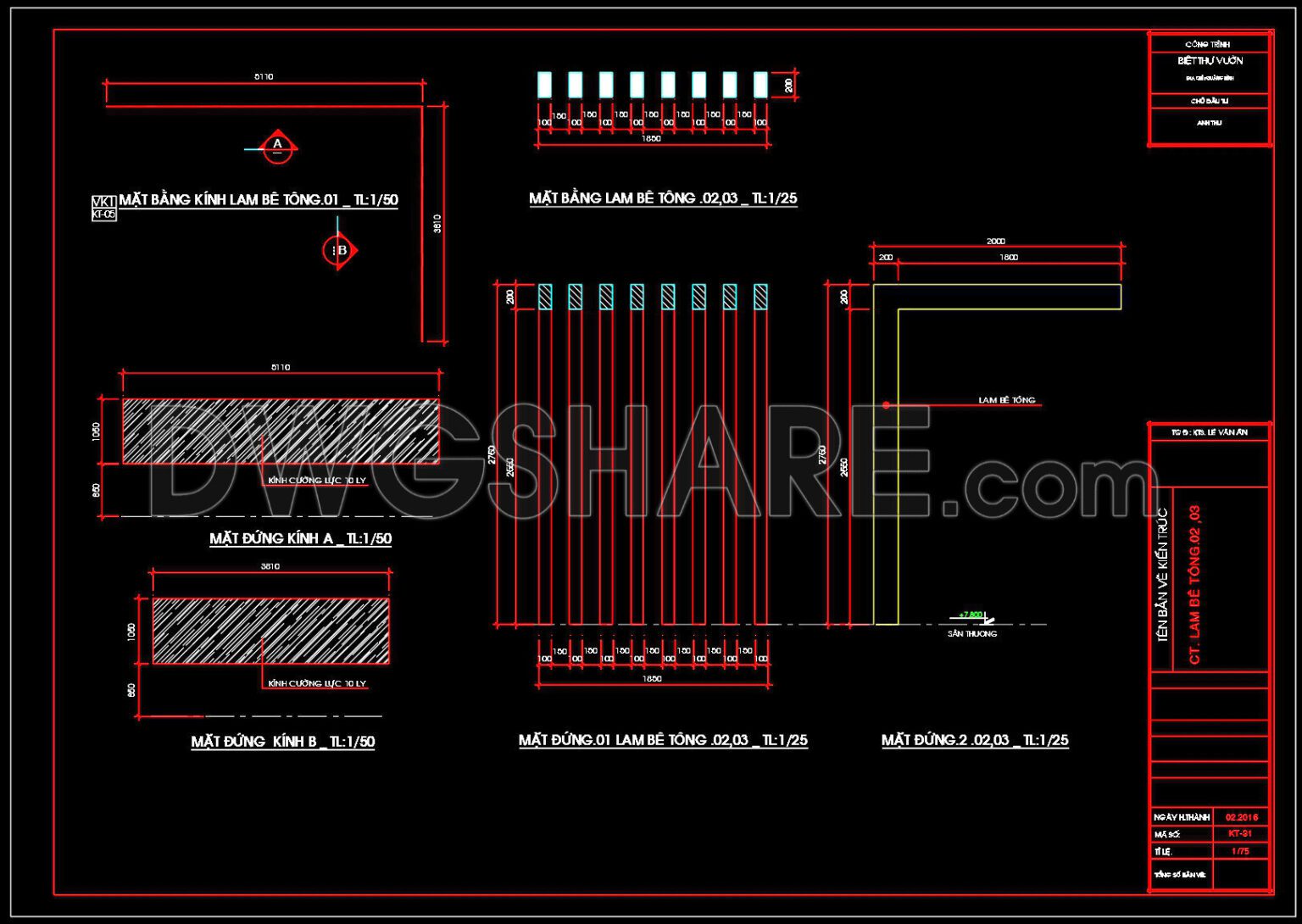 429. Free CAD Download Decorative Outdoor Concrete Louver Pergola Details