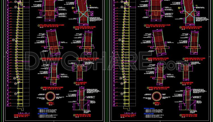 627. Free Download Detailed Concrete Column Cad Drawings - Free Cad ...
