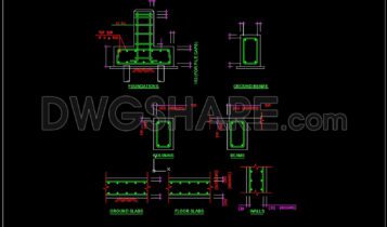 40.Details handrail stairs autocad free download
