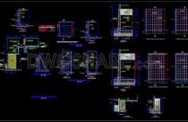 79.Autocad Drawings Of Pile Cap Layout and Sections Details For Download
