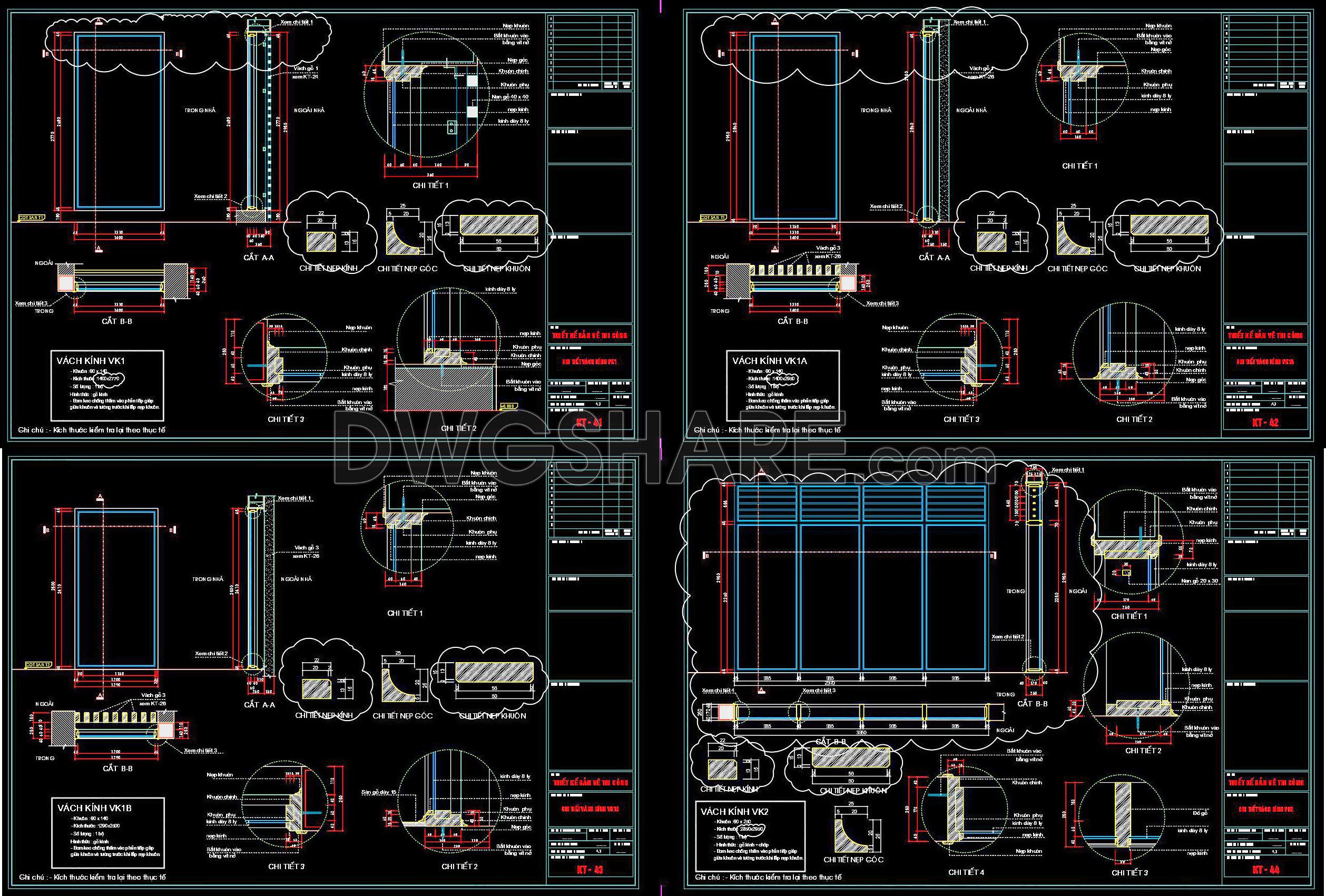 683. Free Download – Complete Cad Drawings Of Doors And Windows