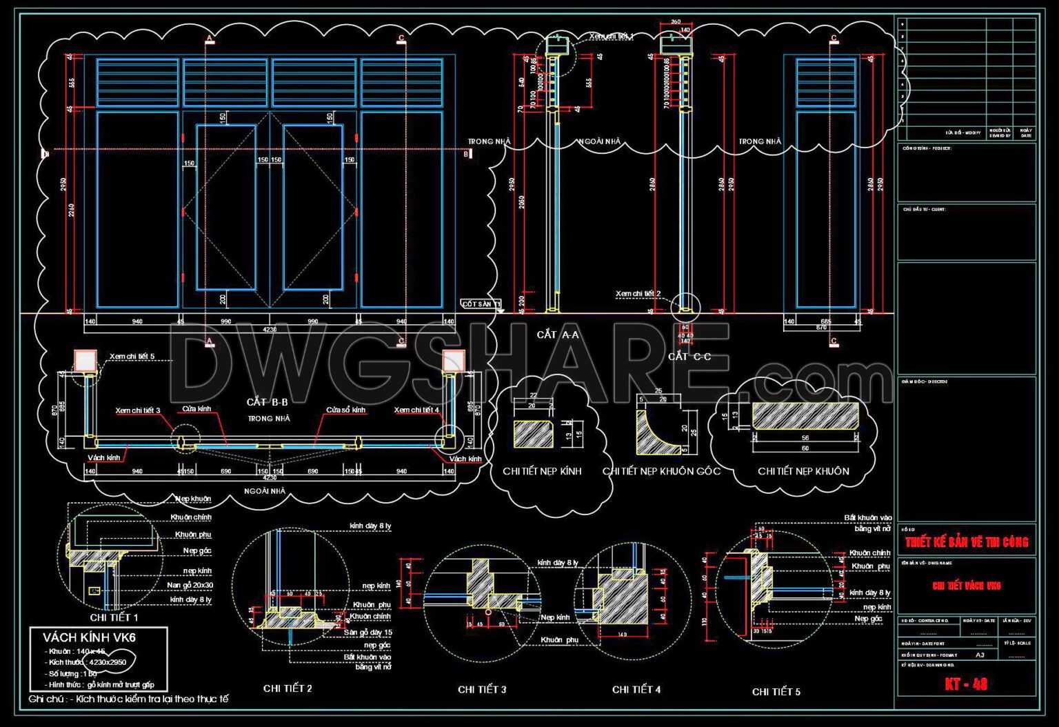 683. Free Download – Complete Cad Drawings Of Doors And Windows