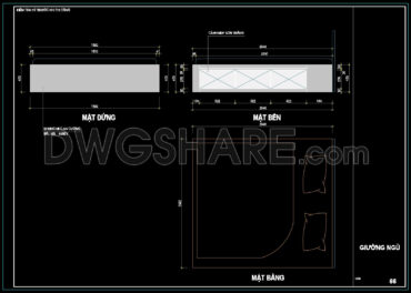 69. Free Download Bed CAD Shop Drawing