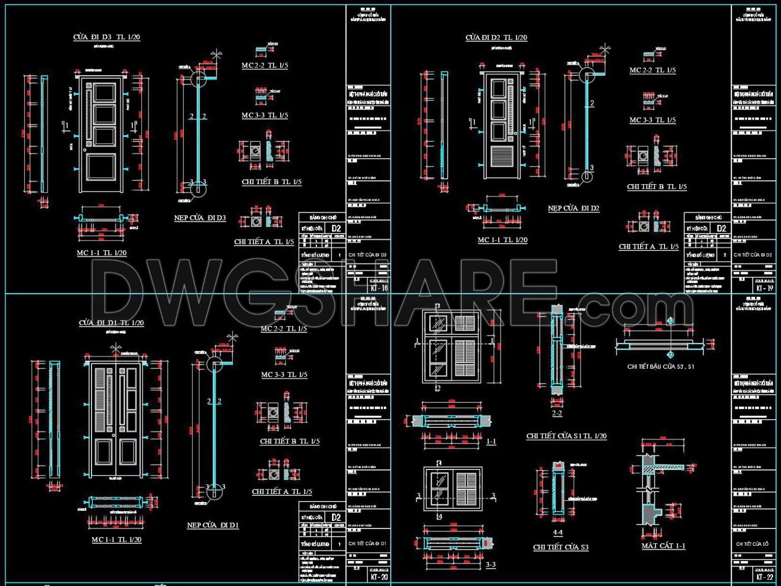 690. Free Detailed CAD Drawings Of Doors, Windows For Download