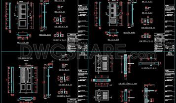 527. Detailed CAD Drawings Of Doors, Windows For Download