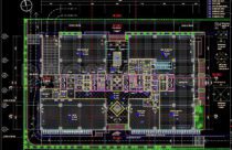 119. Free Download DWG CAD Tile Layout Drawings for 3-Story House