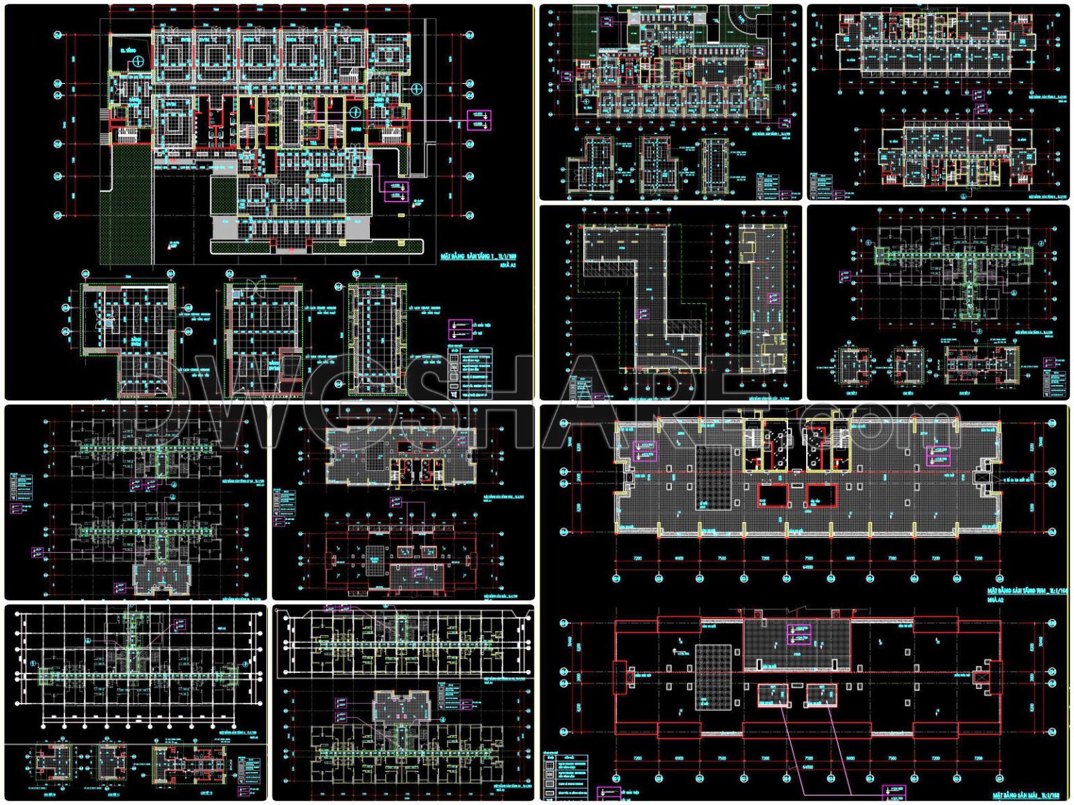 449. Free Download Detailed CAD Drawings of Stairs and Elevator Shaft