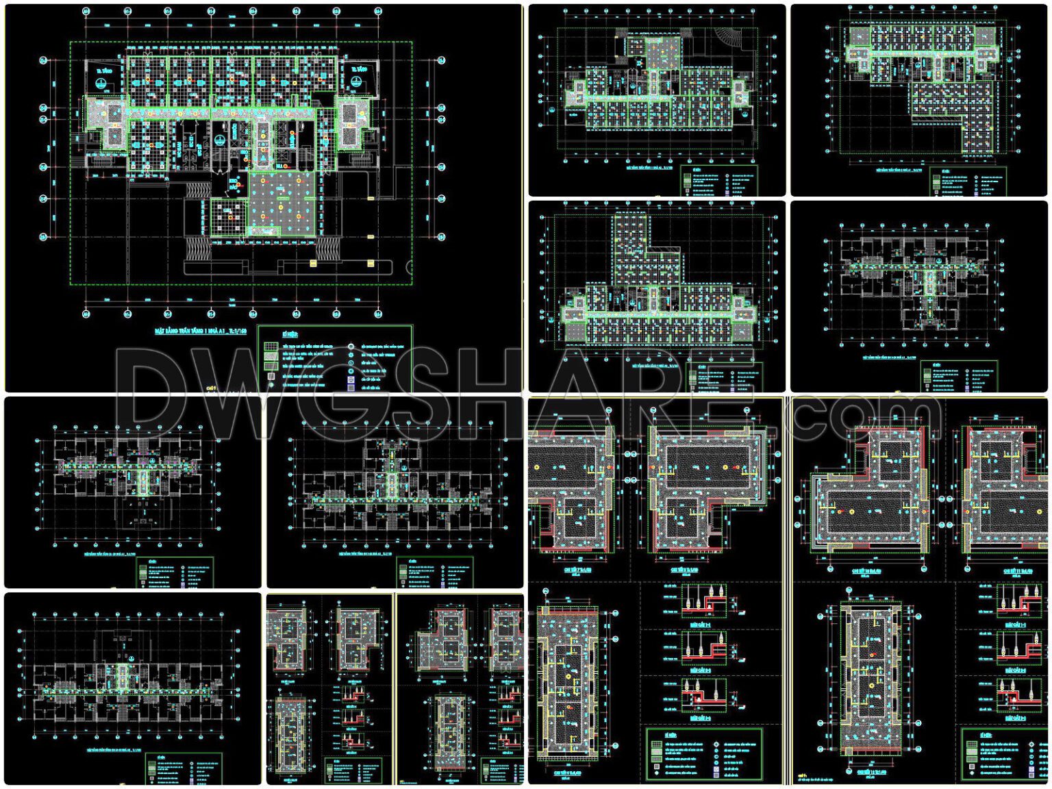 449. Free Download Detailed CAD Drawings of Stairs and Elevator Shaft