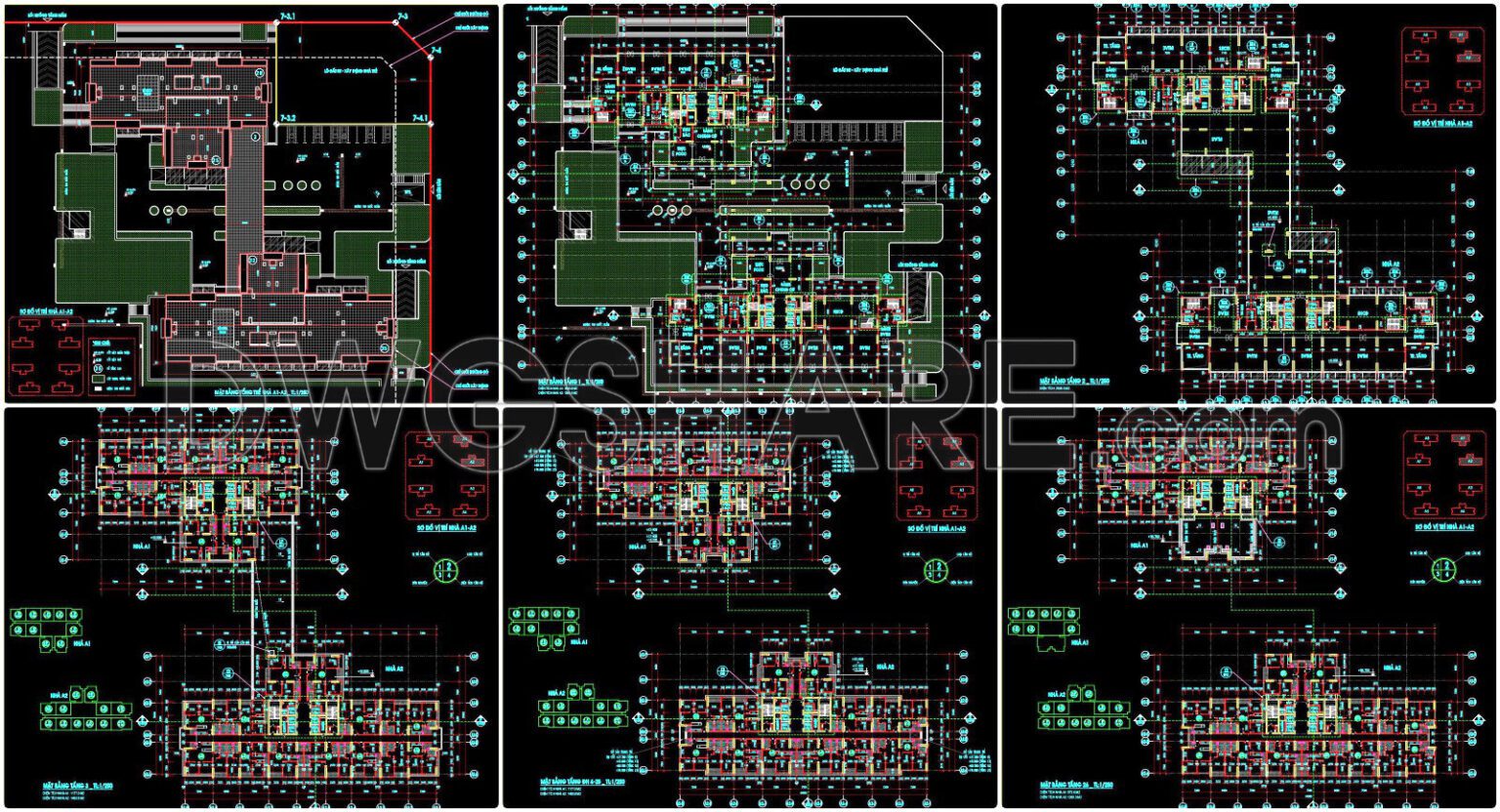 449. Free Download Detailed CAD Drawings of Stairs and Elevator Shaft