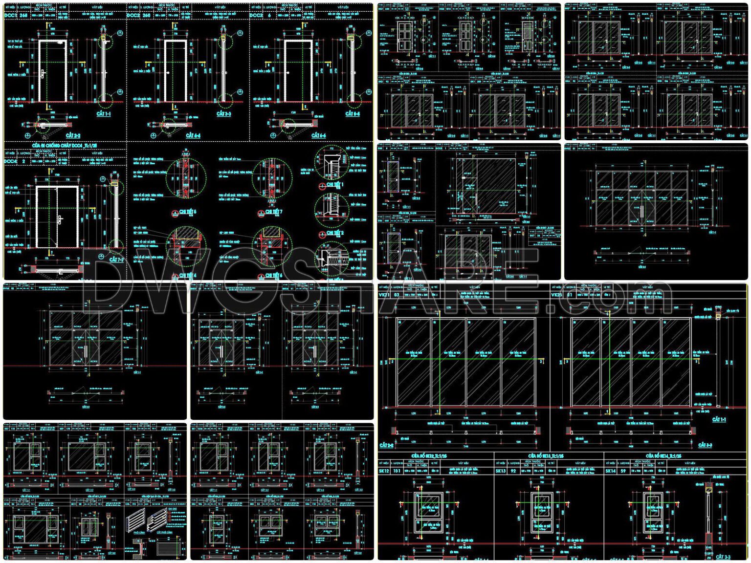 449. Free Download Detailed CAD Drawings of Stairs and Elevator Shaft