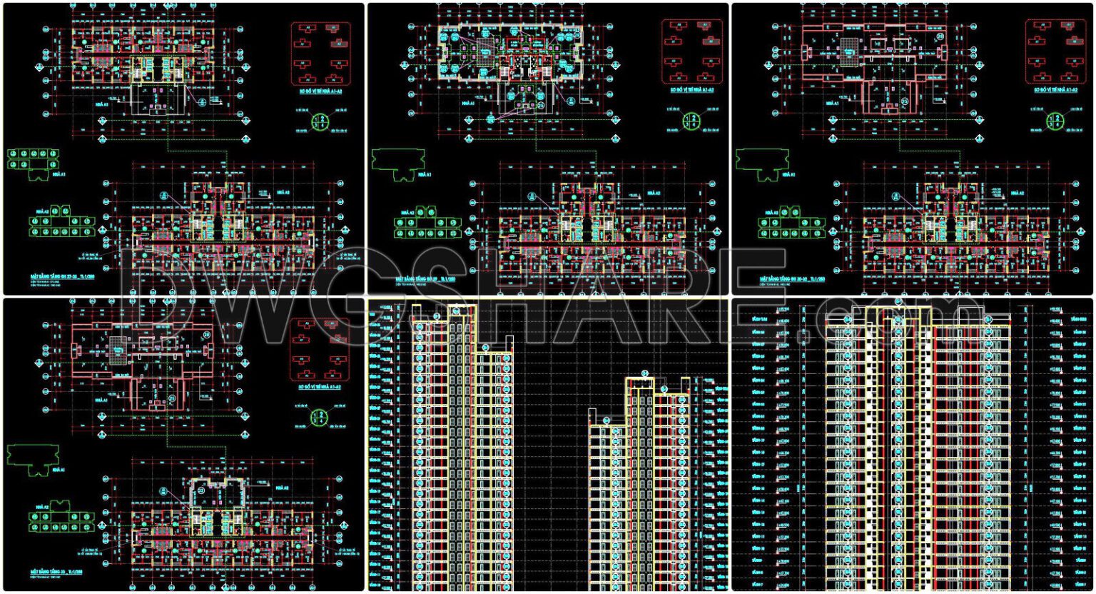 449. Free Download Detailed CAD Drawings of Stairs and Elevator Shaft
