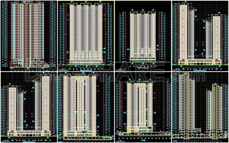 766. Free Download – Tempered Glass Door CAD Drawings with Detailed ...