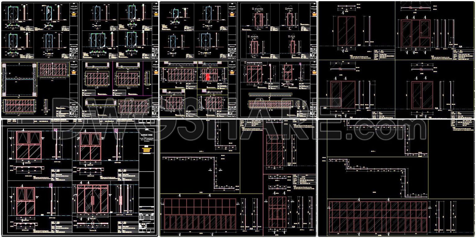 34. Free Download CAD Drawing – 20th Floor Plan of Mixed-Use Tower