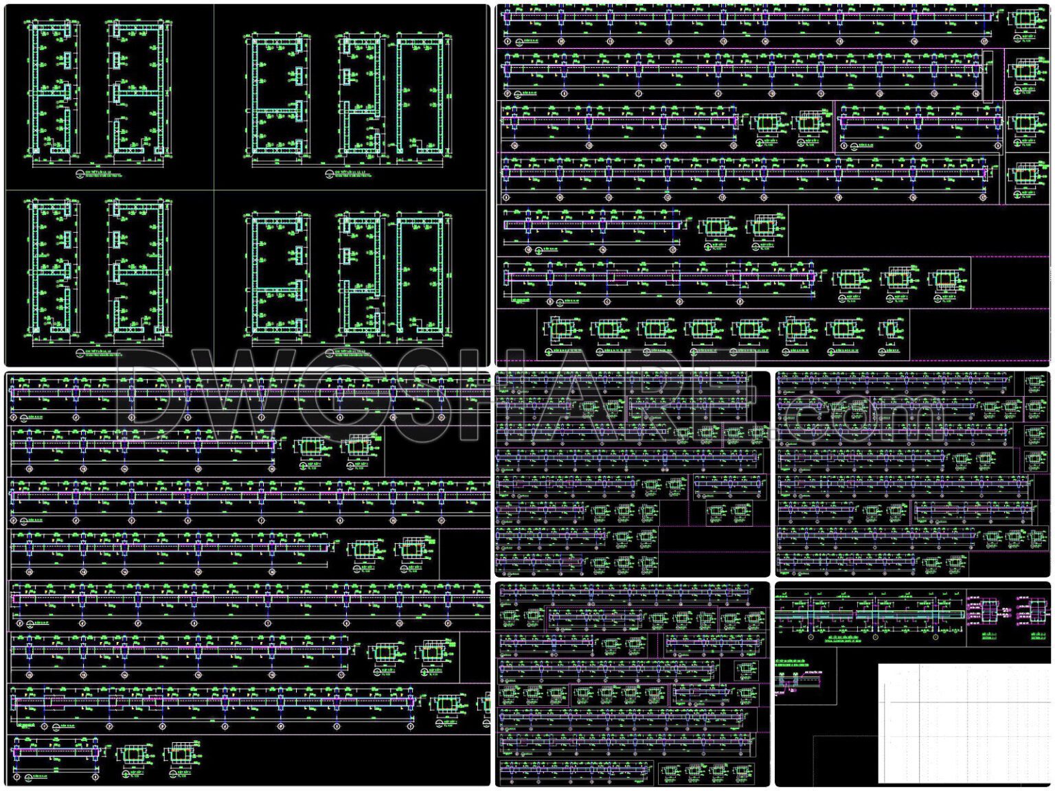 34. Free Download CAD Drawing – 20th Floor Plan of Mixed-Use Tower