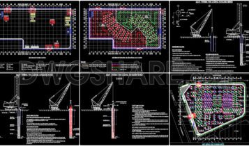 605. Free Download CAD Template DWG for Basement Wall Formwork Details