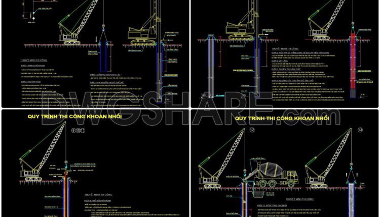 35. Free Cad Download Method Statement Drawings For Bored Pile And ...