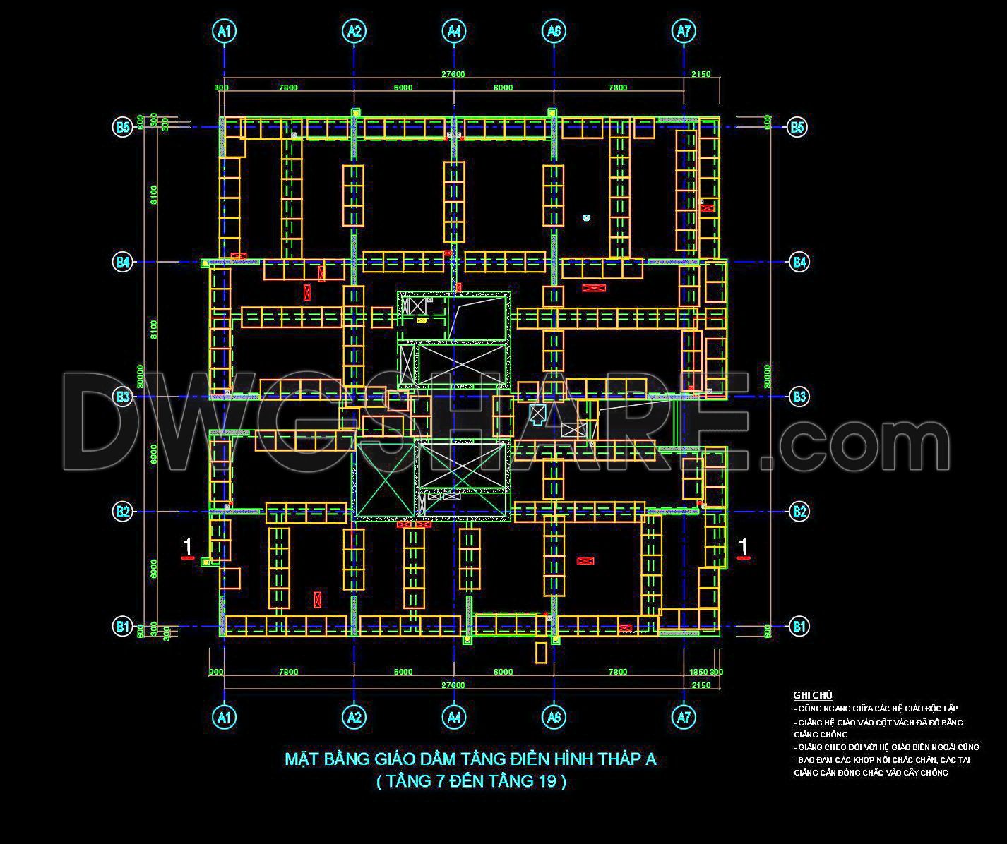 36. Free CAD Drawings and Method Statement for Beam & Slab Works – Ringlock Scaffolding System