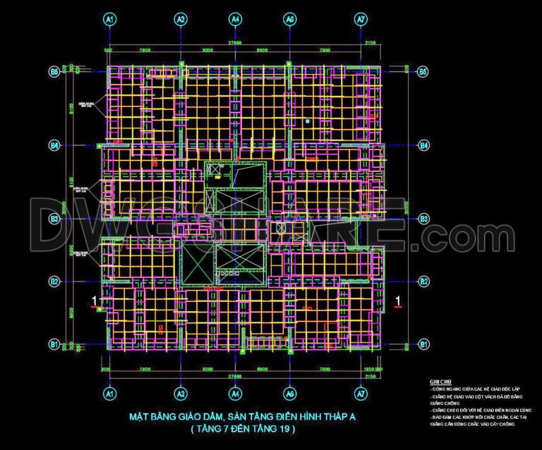 36. Free CAD Drawings and Method Statement for Beam & Slab Works – Ringlock Scaffolding System