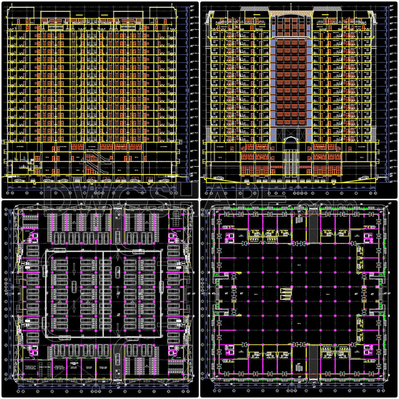 38. High-Rise Building CAD Drawing Free Download for Architects and ...