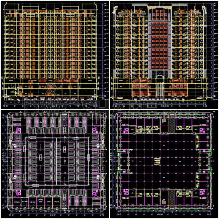 38. High-Rise Building CAD Drawing Free Download for Architects and ...