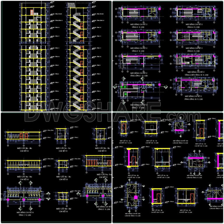 38. High-Rise Building CAD Drawing Free Download for Architects and ...