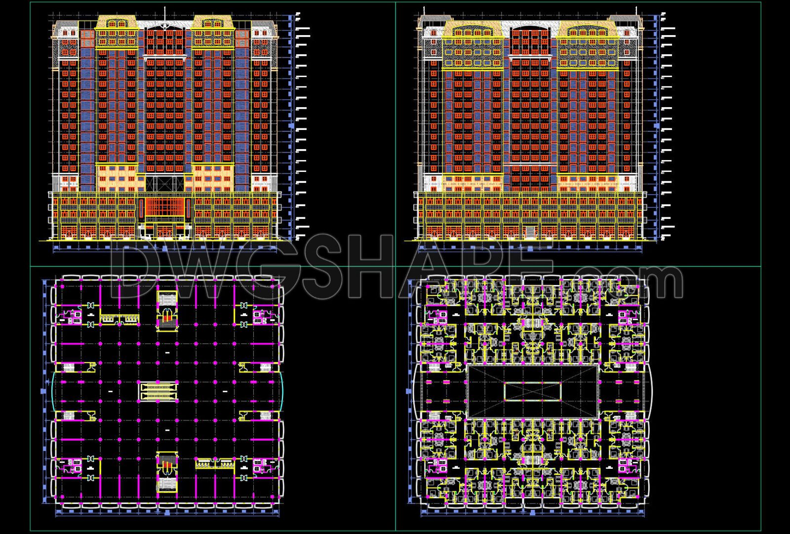 38. High-Rise Building CAD Drawing Free Download for Architects and ...