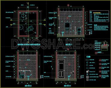 385. Free Download Disabled Toilet Detail Drawing with Full Dimensions