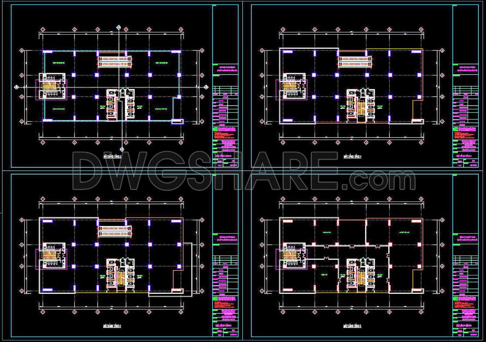 40. Free Download 7th Floor Apartment Building CAD Layout Drawing (DWG ...