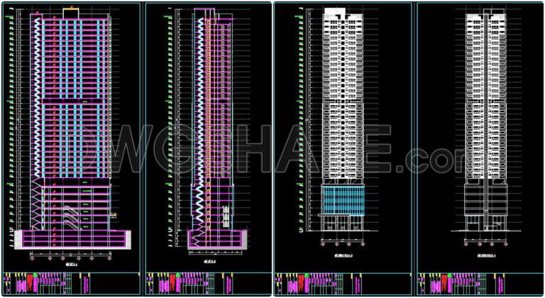 40. Free Download 7th Floor Apartment Building CAD Layout Drawing (DWG ...