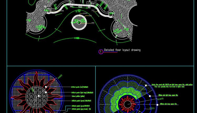 439. Free Download Cad Drawings Of Decorative Floor Patterns For ...
